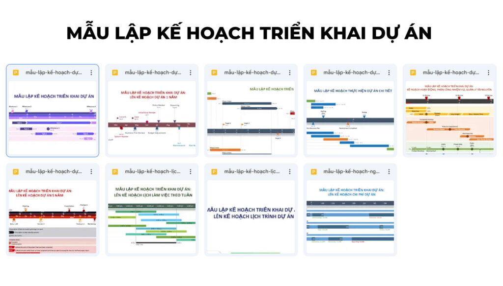 9 Mẫu lập kế hoạch triển khai dự án cho doanh nghiệp mới nhất