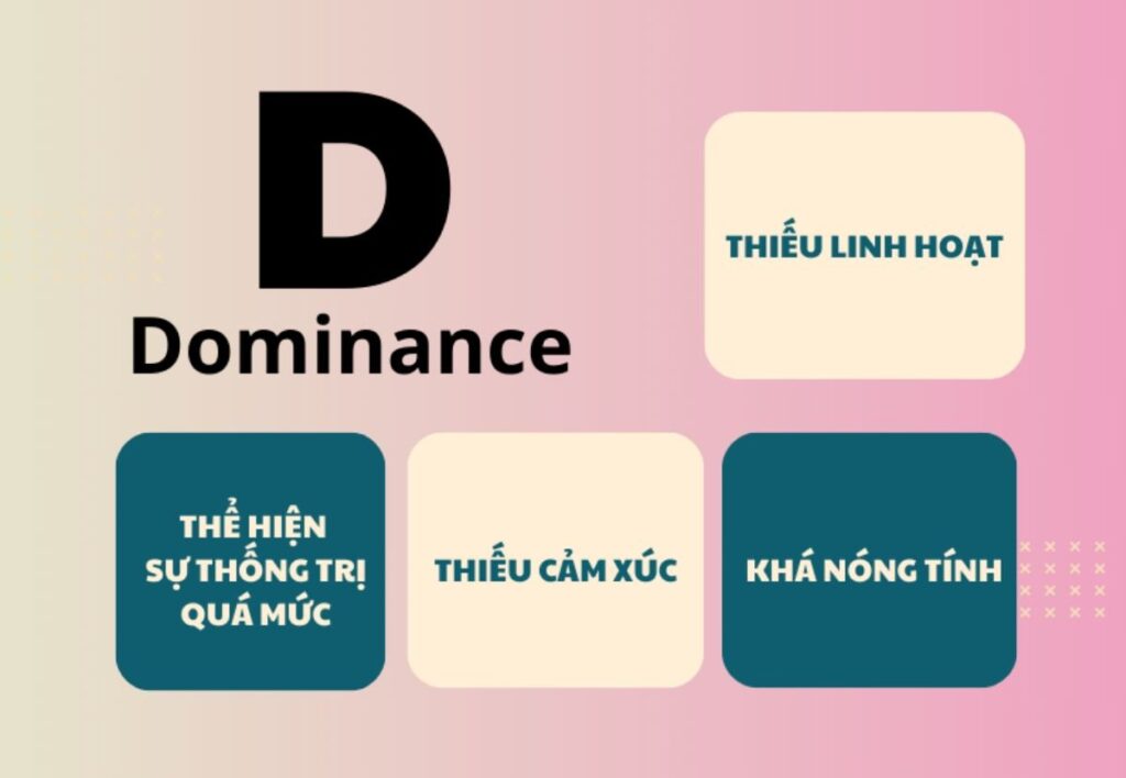 Phân tích chuyên sâu người nhóm tính cách D trong DISC